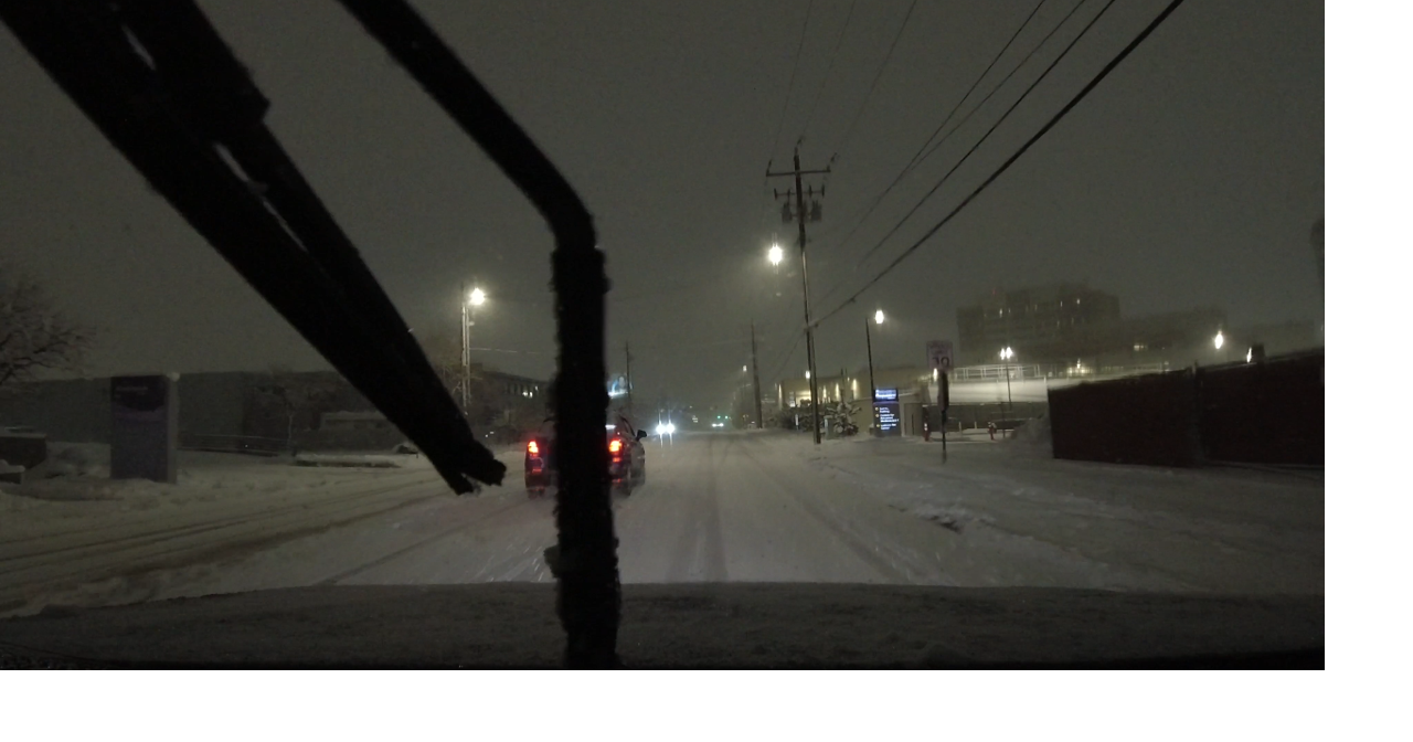 Chris Larson drives through the snow | Local News | 2news.com