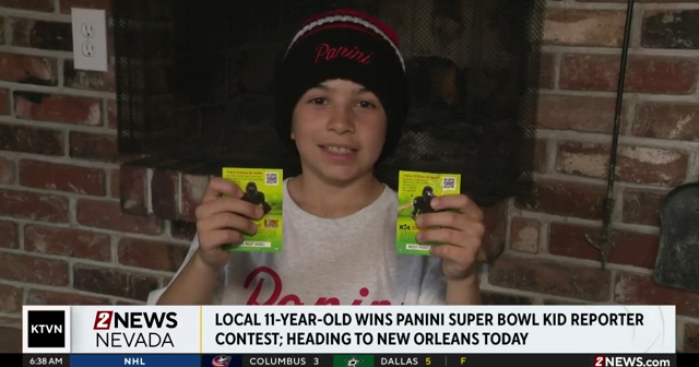 Local 11-year old wins Panini America Super Bowl Kid Reporter Contest ...