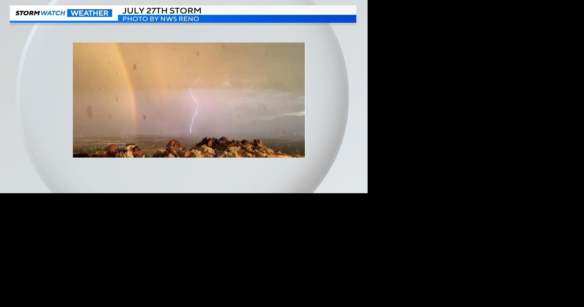 NWS Reno sees second largest summertime rainstorm since the early 90s ...