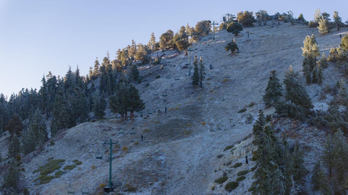 Big Bear Mountain Resort saw its first snow of the season | Photo ...