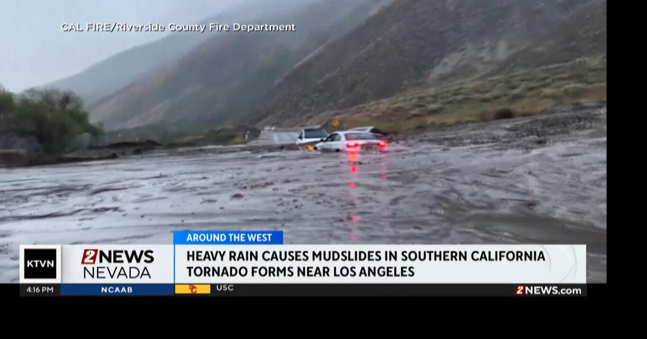 Heavy rain brings mudslides to southern California | California News ...