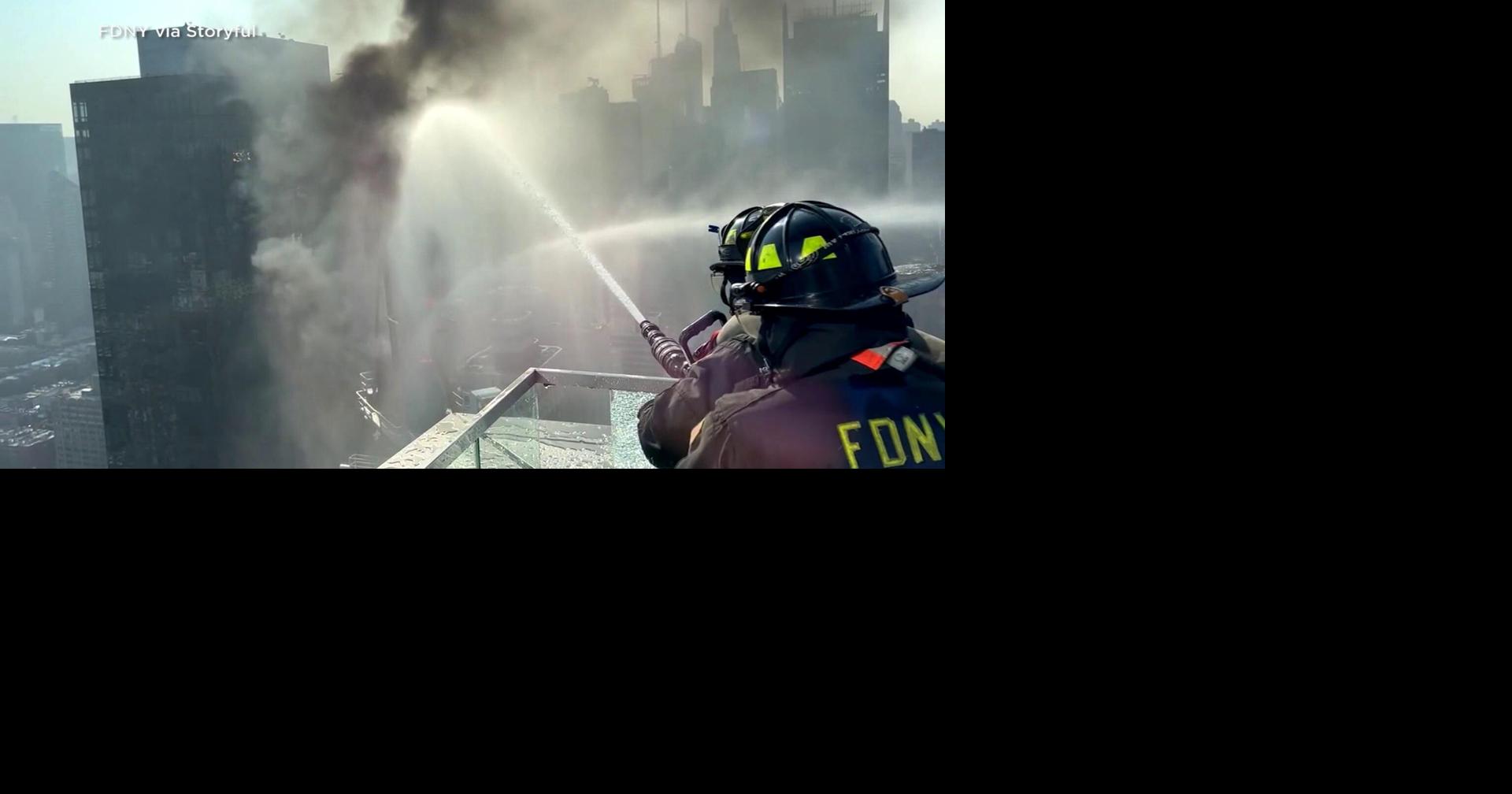 FDNY Battles Manhattan Crane Fire From High-Rise Rooftop | News | 2news.com