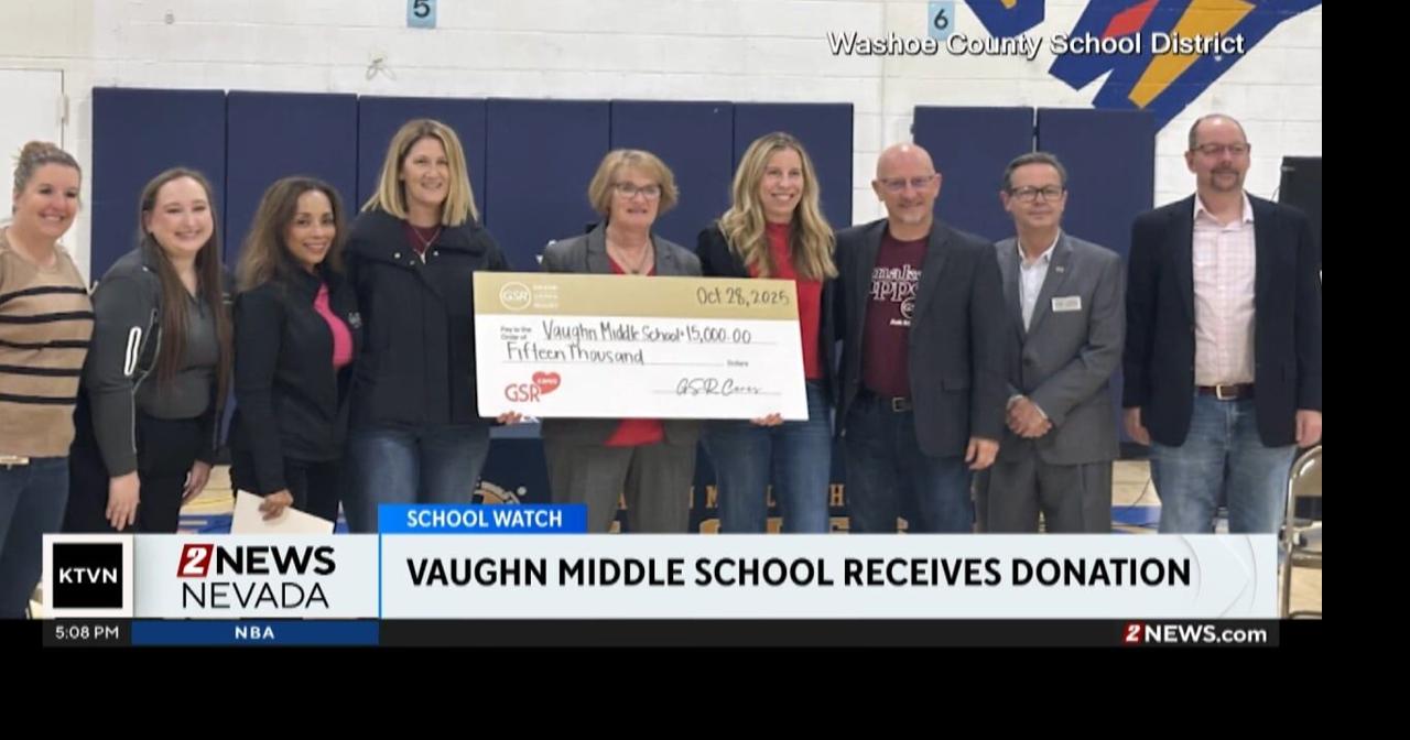 Grand Sierra Resort donates $15,000 to Vaughn Middle School | Local ...