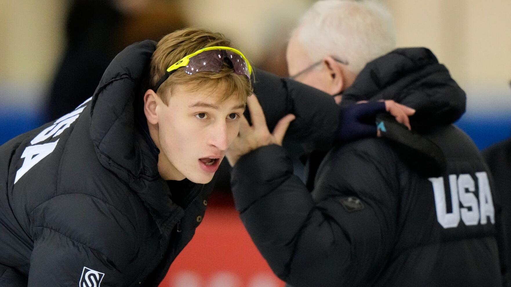 Jordan Stolz focused on the Olympics at US speedskating trials ...