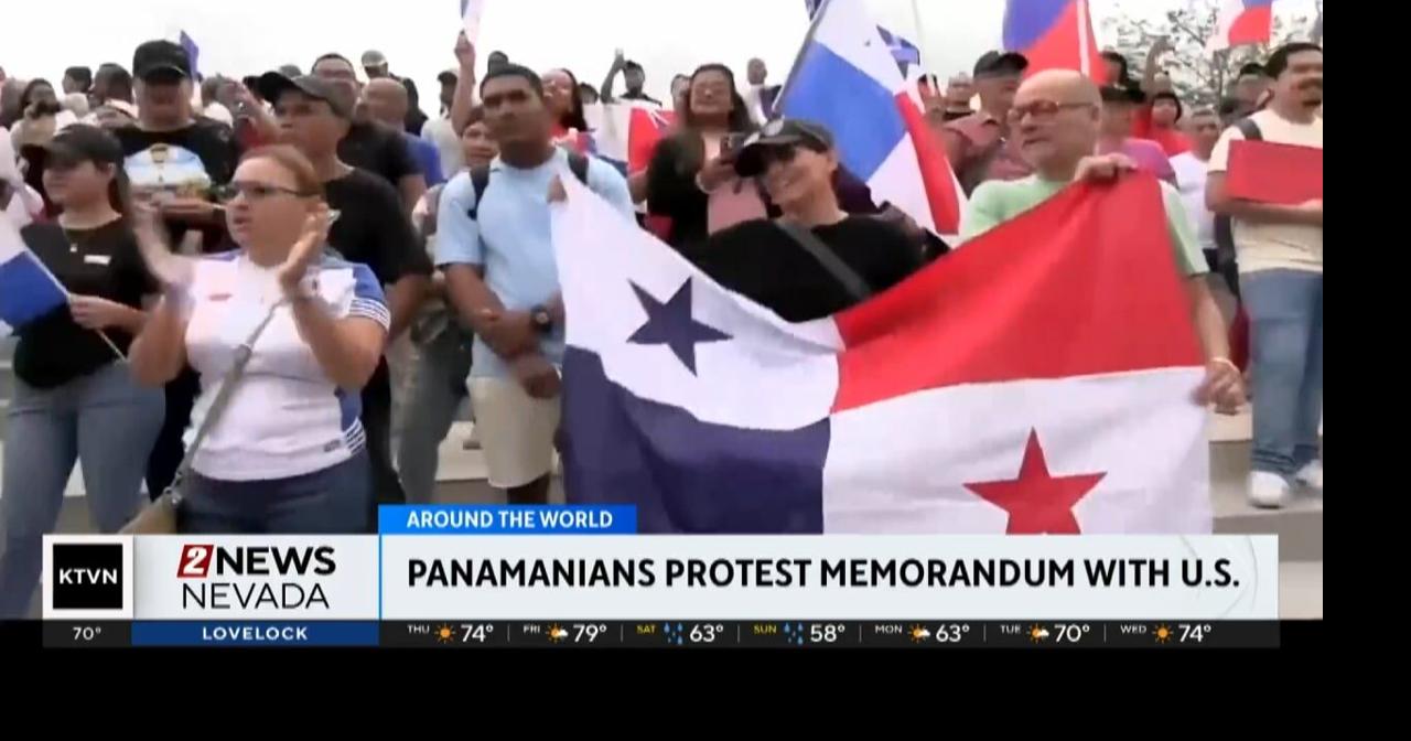 People in Panama protest Hegseth | National News | 2news.com