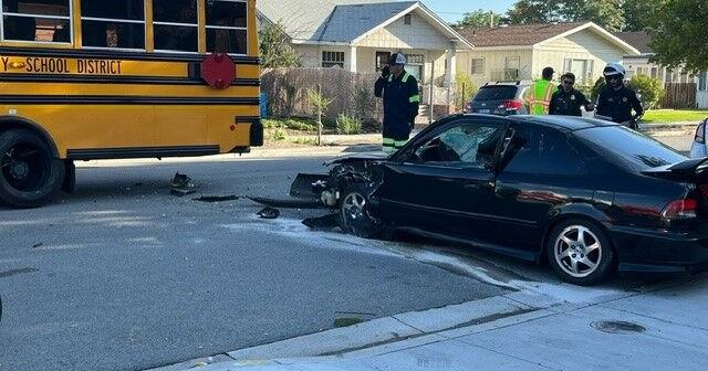 Sparks Police investigate car crash involving school bus; no students ...