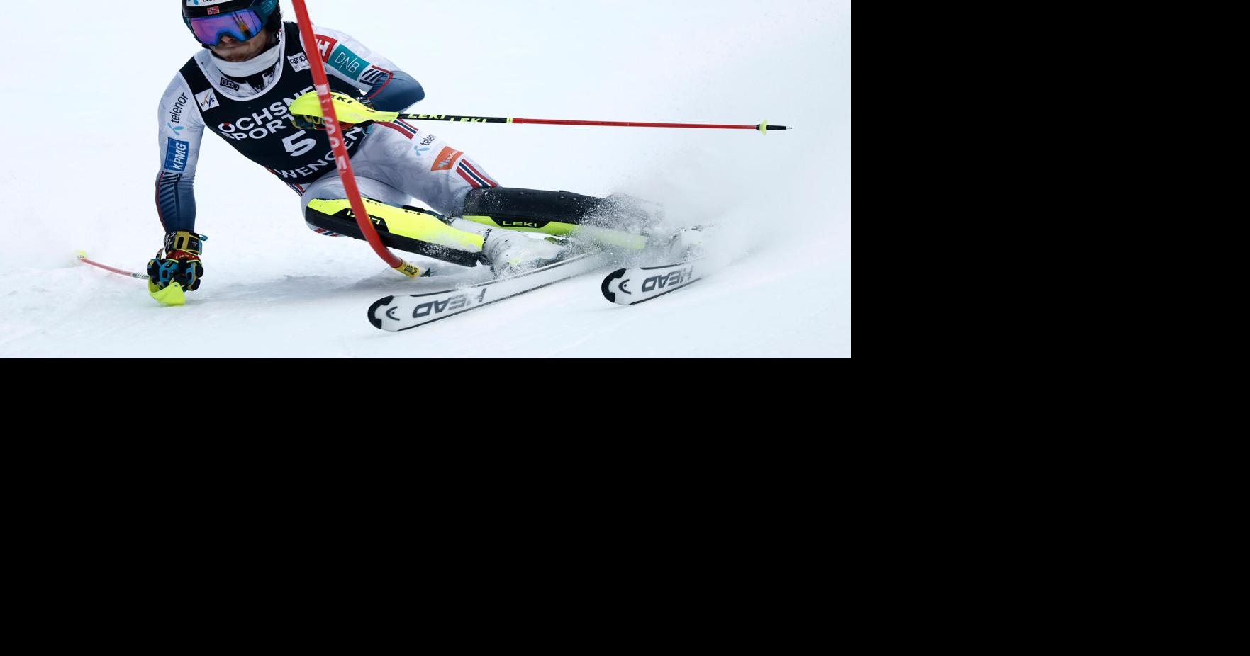 Norwegian skier McGrath wins Wengen slalom ahead of good friend ...