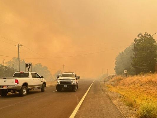 Davis Fire crews to patrol containment lines; 5,824-acres, 92% ...
