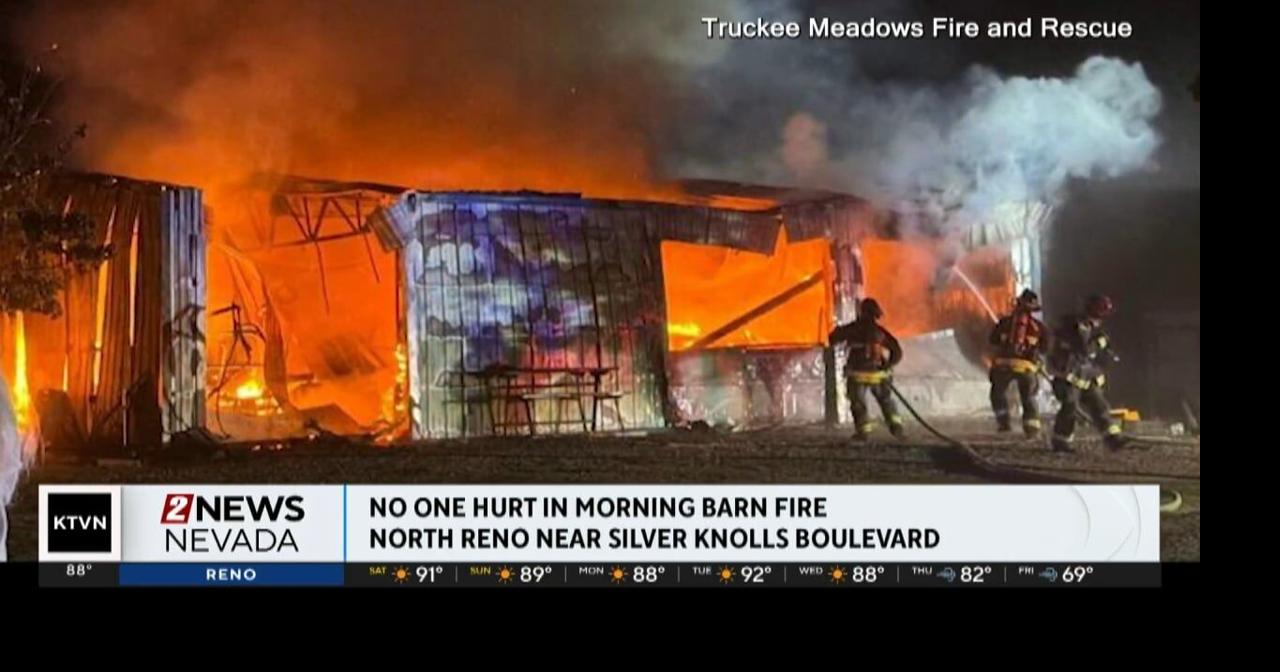Early morning barn fire north of Reno under investigation | Local News ...