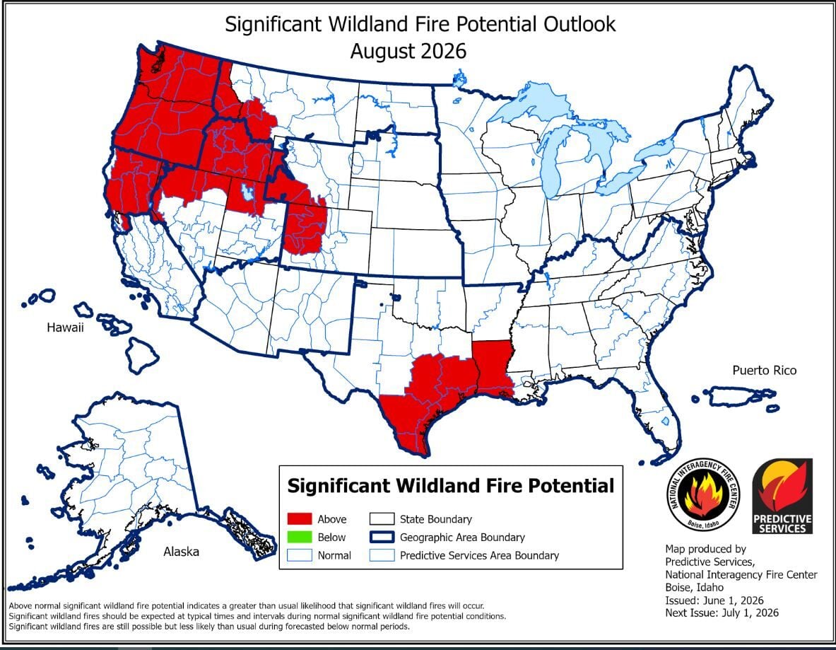 Significant fire potential forecasted to be worse than normal this ...