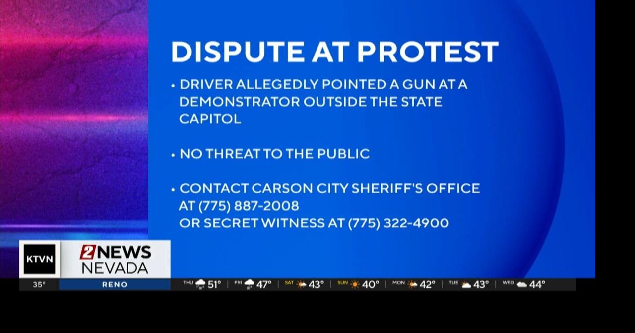 Driver allegedly points gun at anti-Trump administration protester in ...