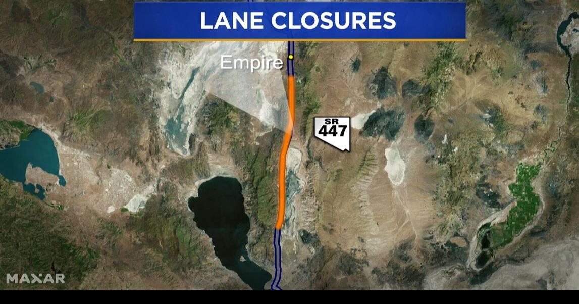 Lane Closures on State Route 447 South of Gerlach As Highway Is ...