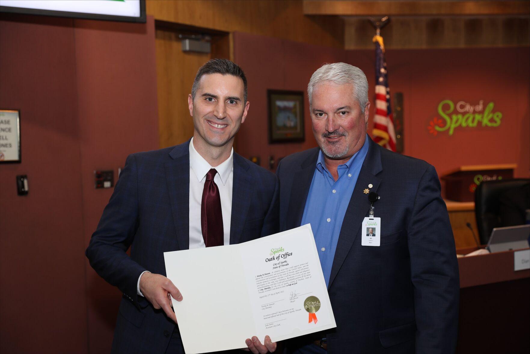 Wes Duncan Appointed Sparks City Attorney | News | 2news.com