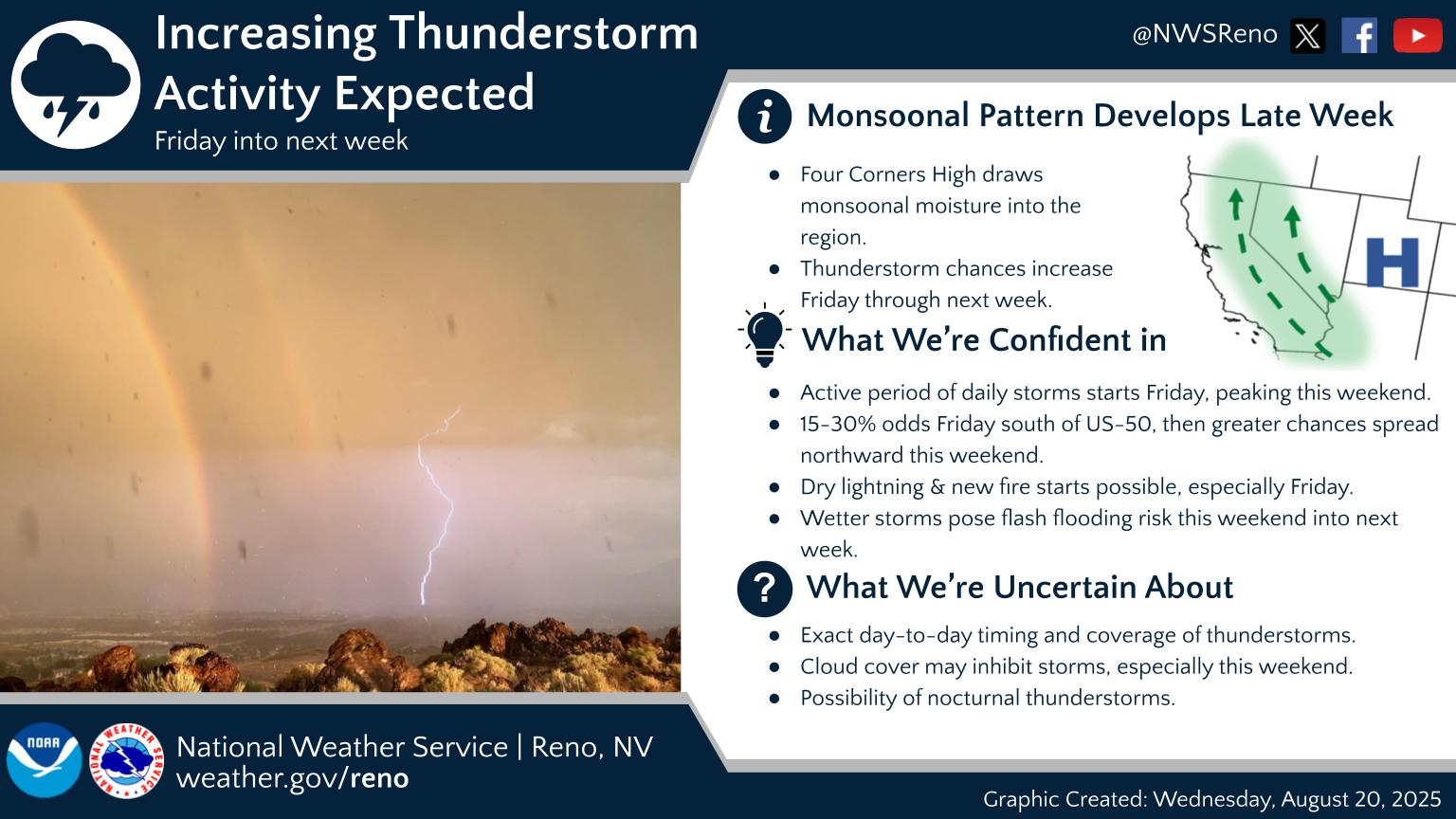 Late-week storms expected across Northern Nevada, residents encouraged ...