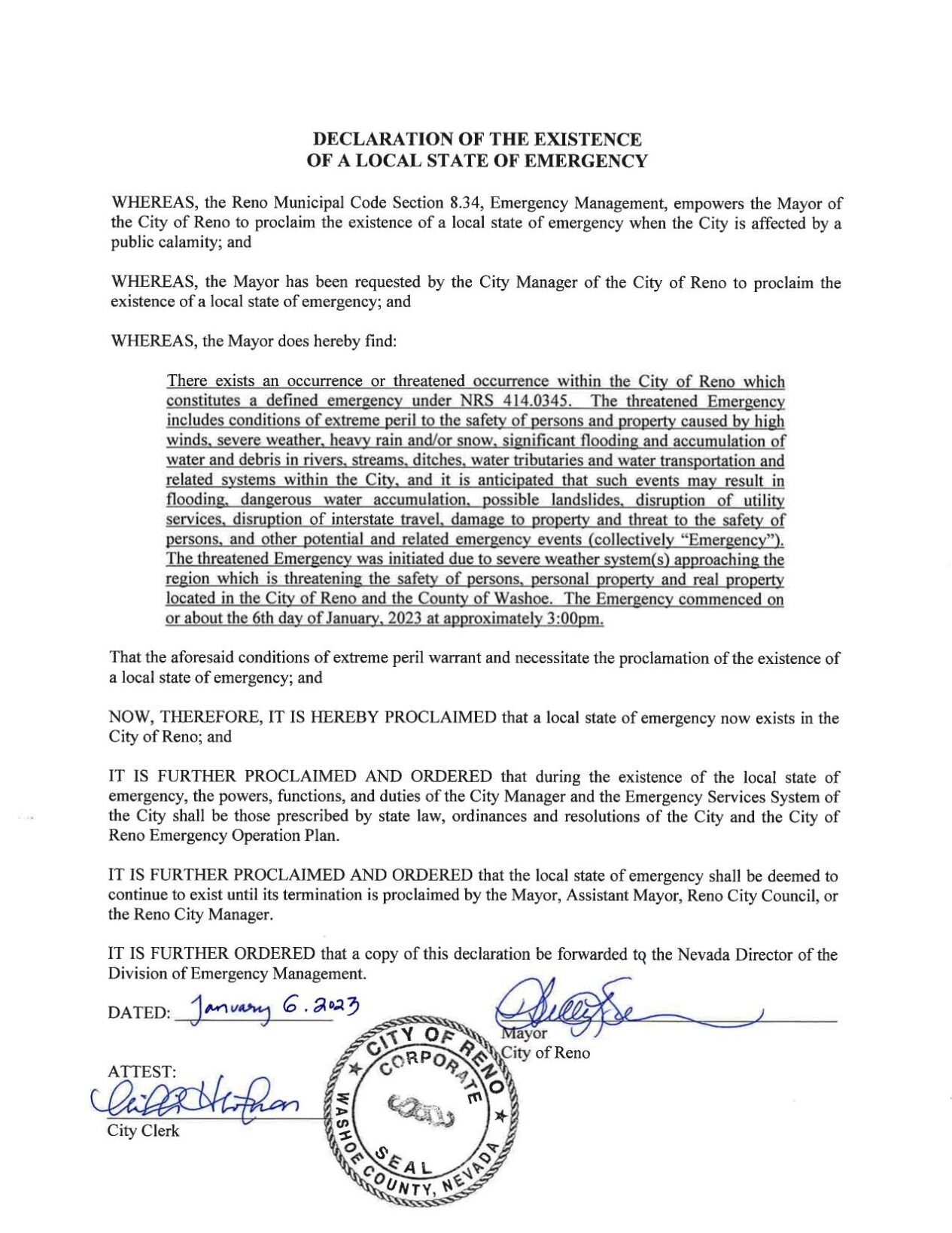 Region issues Declarations of Emergency in preparation of upcoming ...