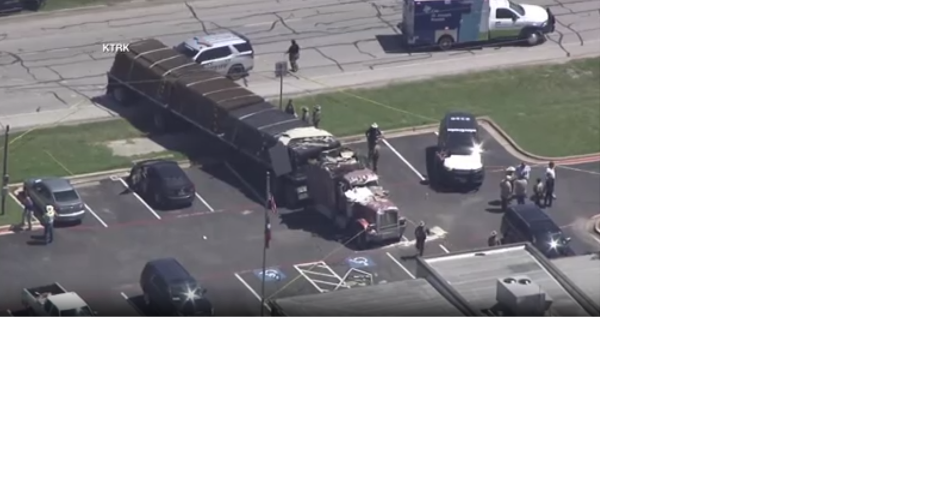 One Dead After Semi Crashes into Texas Public Safety Office | News ...