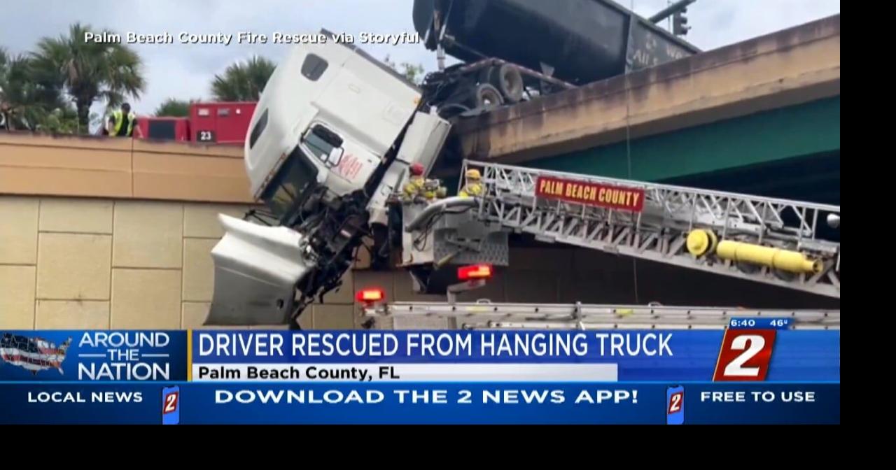Driver Rescued from Hanging Semi-truck | News | 2news.com