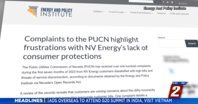 NV Energy Customer Complaints Exposed By Watchdog Group | News | 2news.com