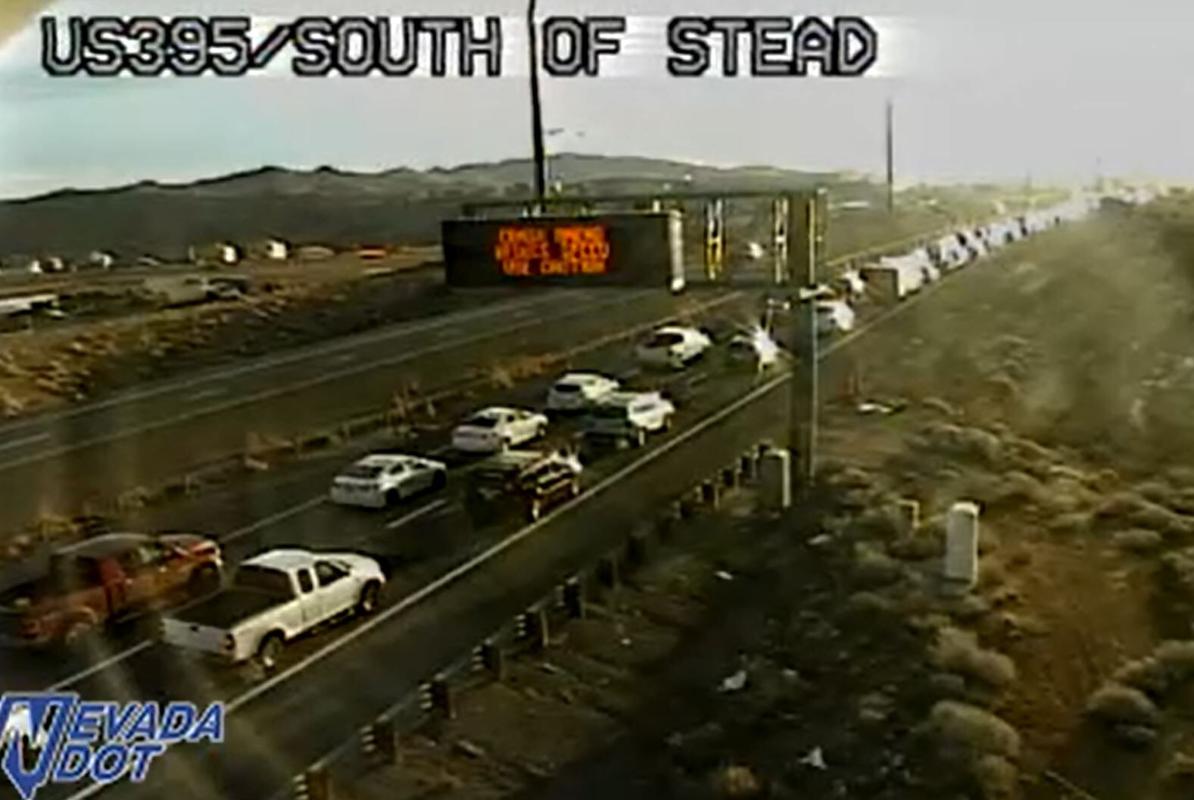 Crash on U.S. 395 southbound near Lemmon Drive sends traffic crawling ...