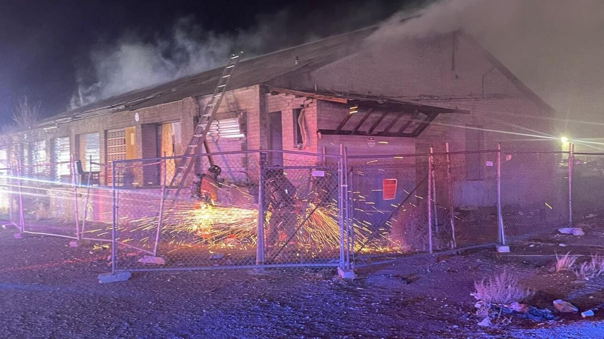 Late night fire burns inside a vacant commercial building on Commercial ...