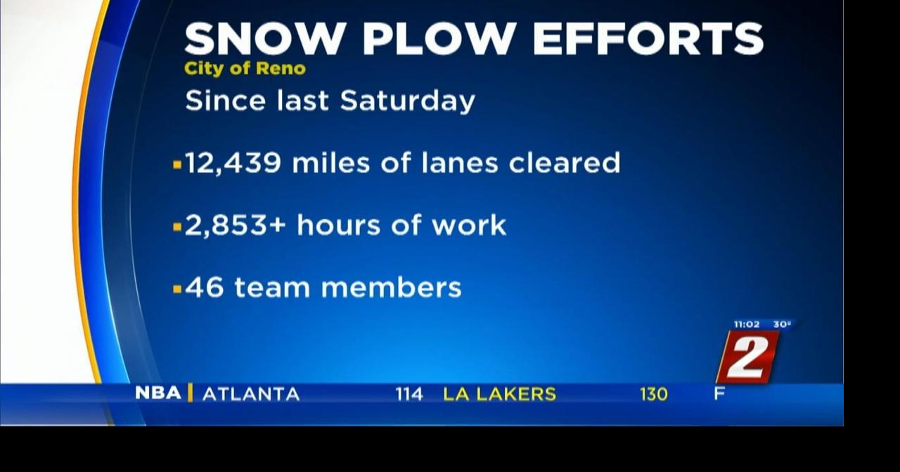 City of Reno Continues Snow Plow Efforts with Work Ahead | Local News ...