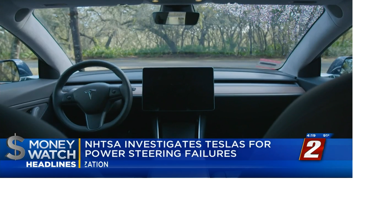 Tesla Investigated for Power Steering Failures | News | 2news.com