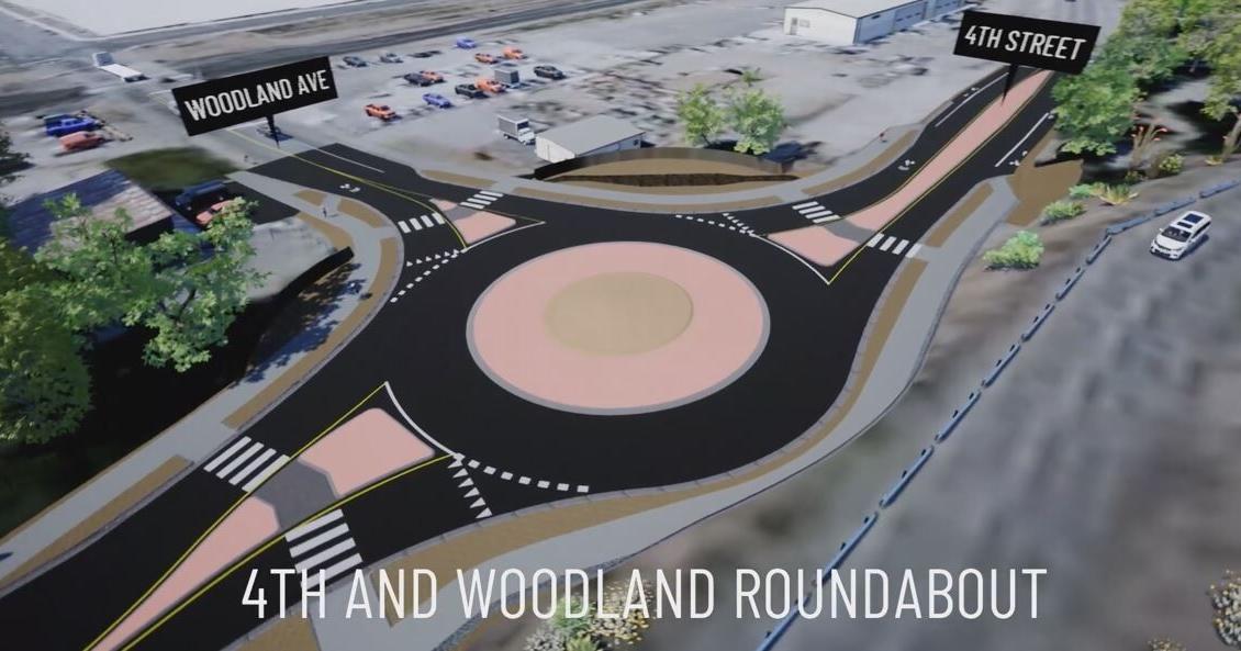 Construction Starts on New Roundabout at 4th Street/Woodland Avenue ...