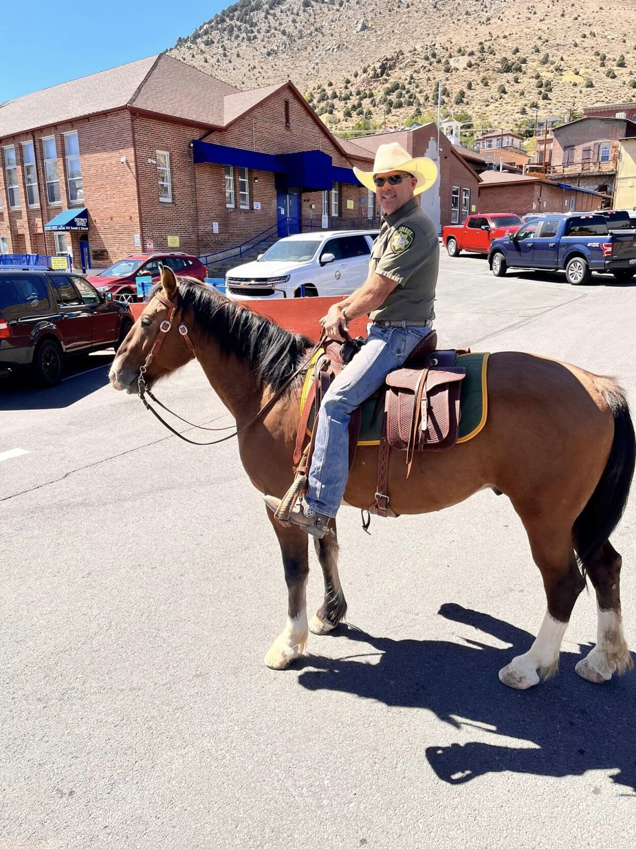 Storey County Sheriff's Office welcomes its new horse, Boomer! | Local ...