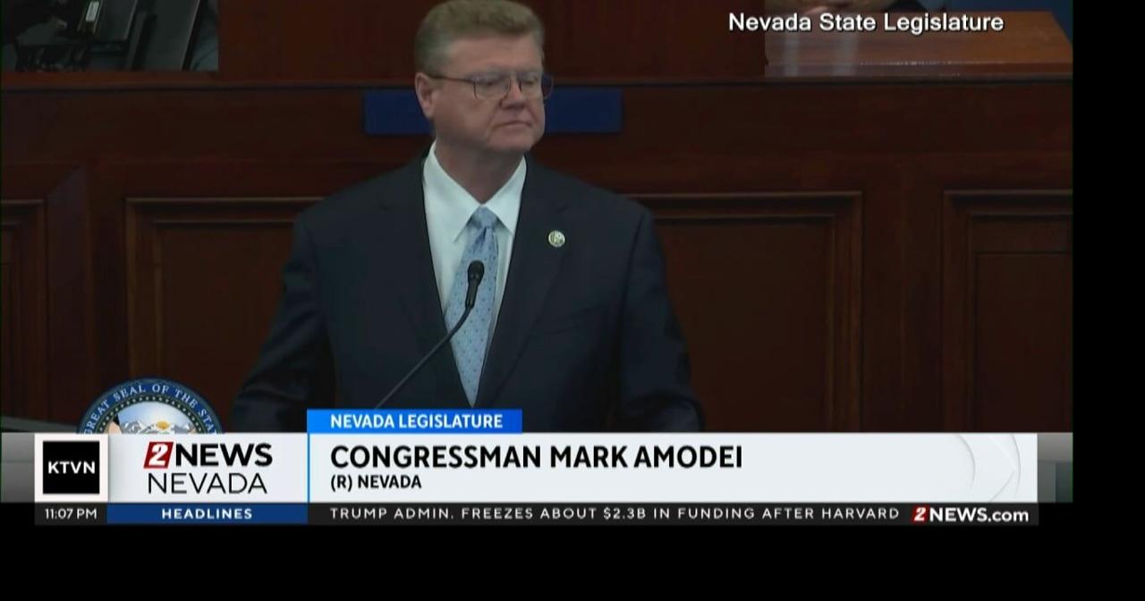 Congressman Mark Amodei speaks at NV Legislature | Videos | 2news.com