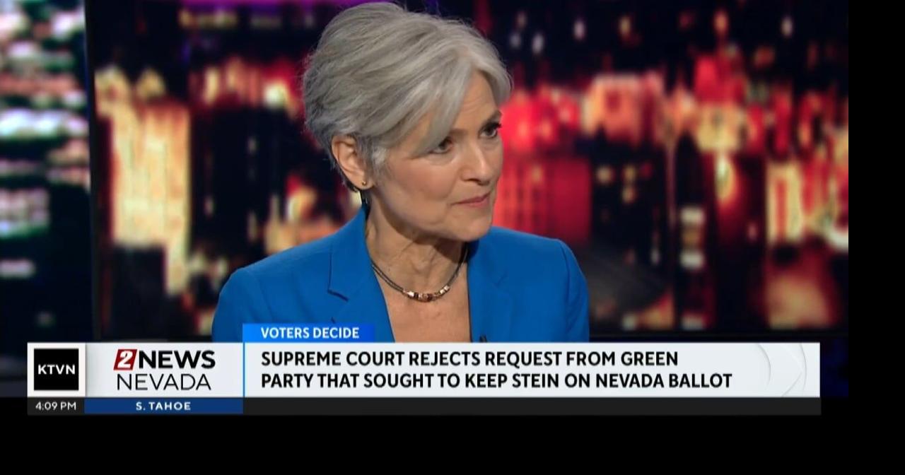 Supreme Court order leaves Green Party presidential candidate Jill ...