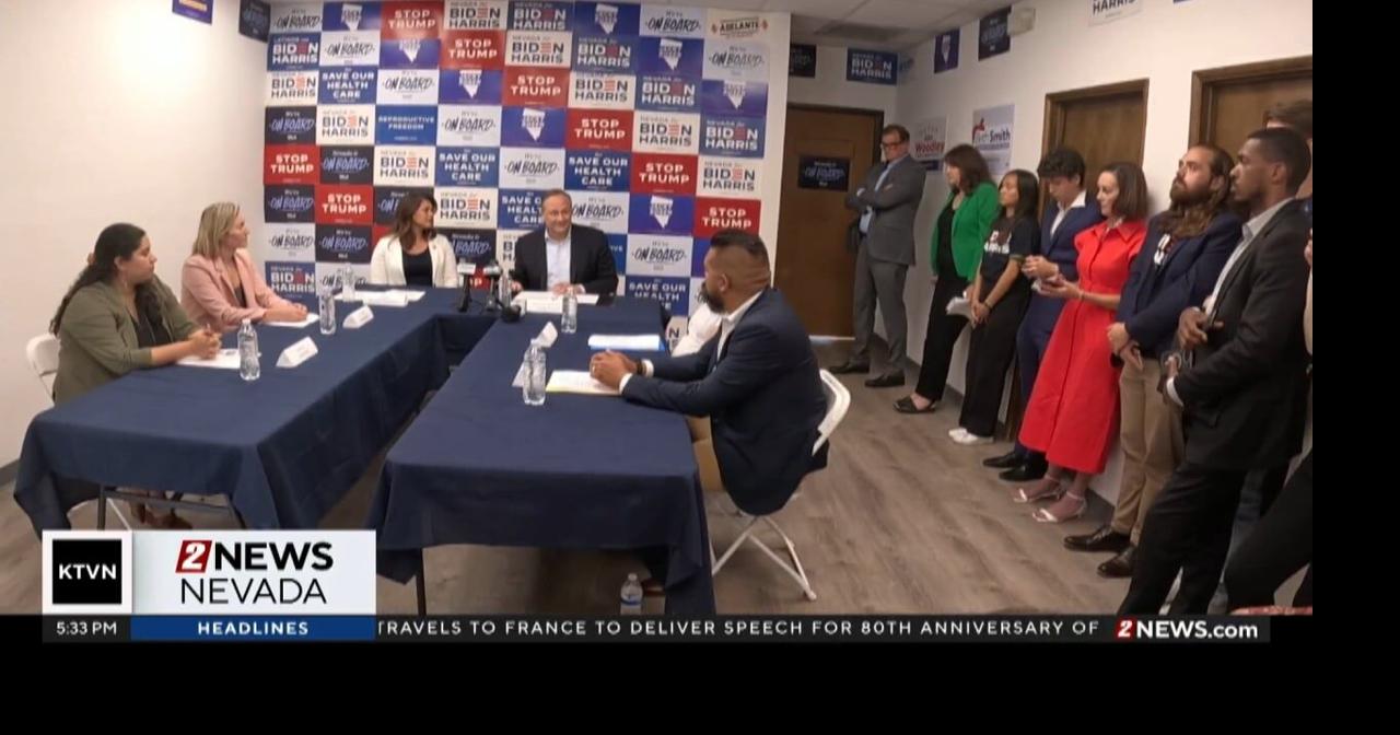 Second Gentleman Doug Emhoff Visits Sparks Biden-Harris Campaign Office ...