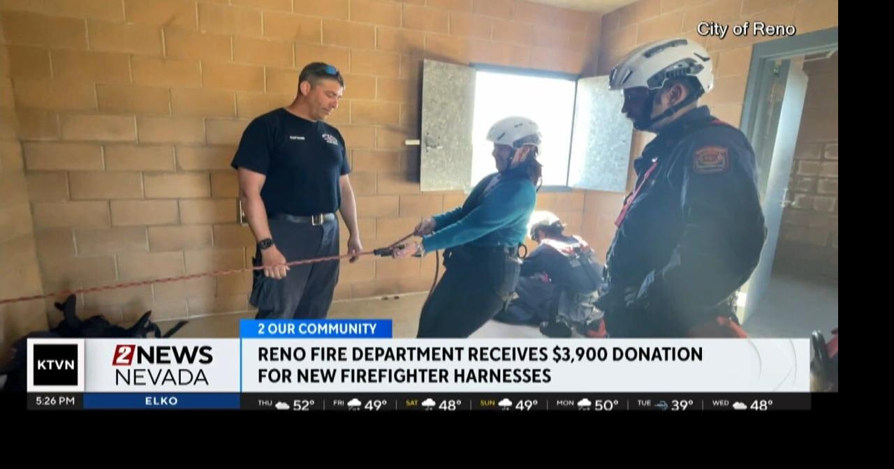 RFD Gets $3,900 Donation for New Firefighter Harnesses | Videos | 2news.com