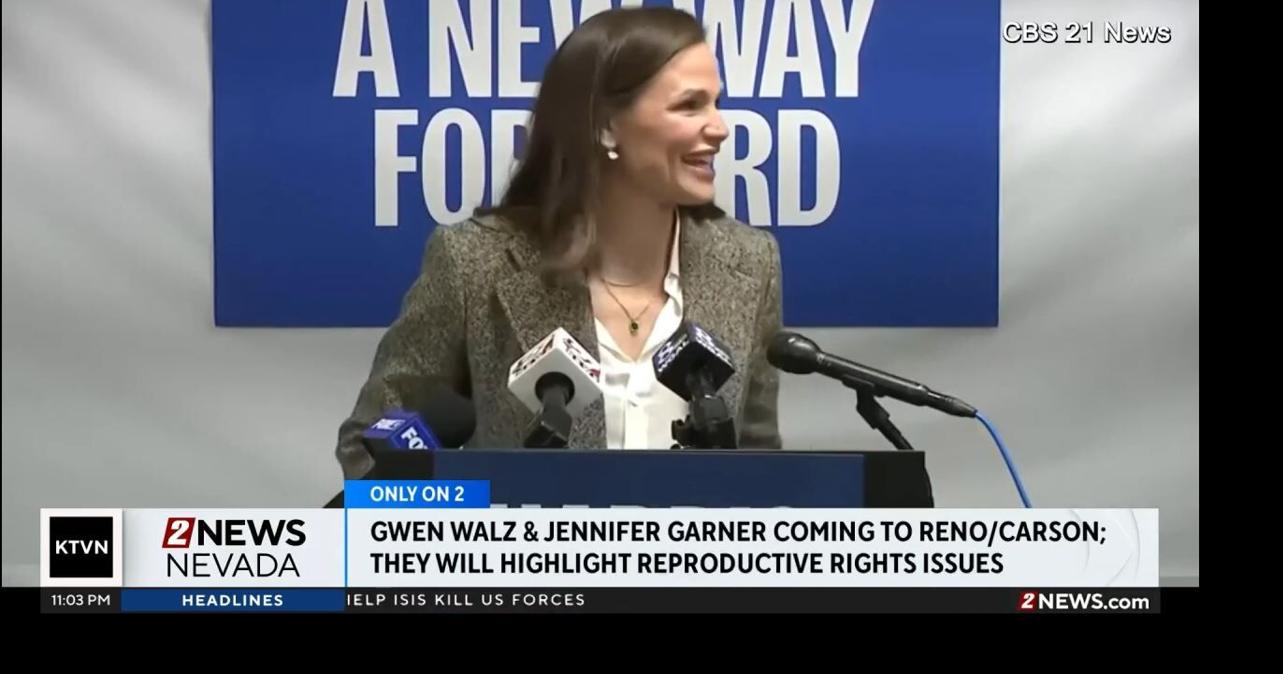 Gwen Walz, Jennifer Garner to visit Reno on reproductive rights tour ...
