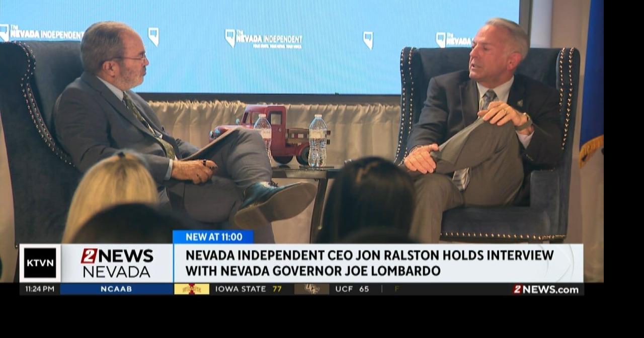 Governor Lombardo sits for one-on-one interview with Jon Ralston ...