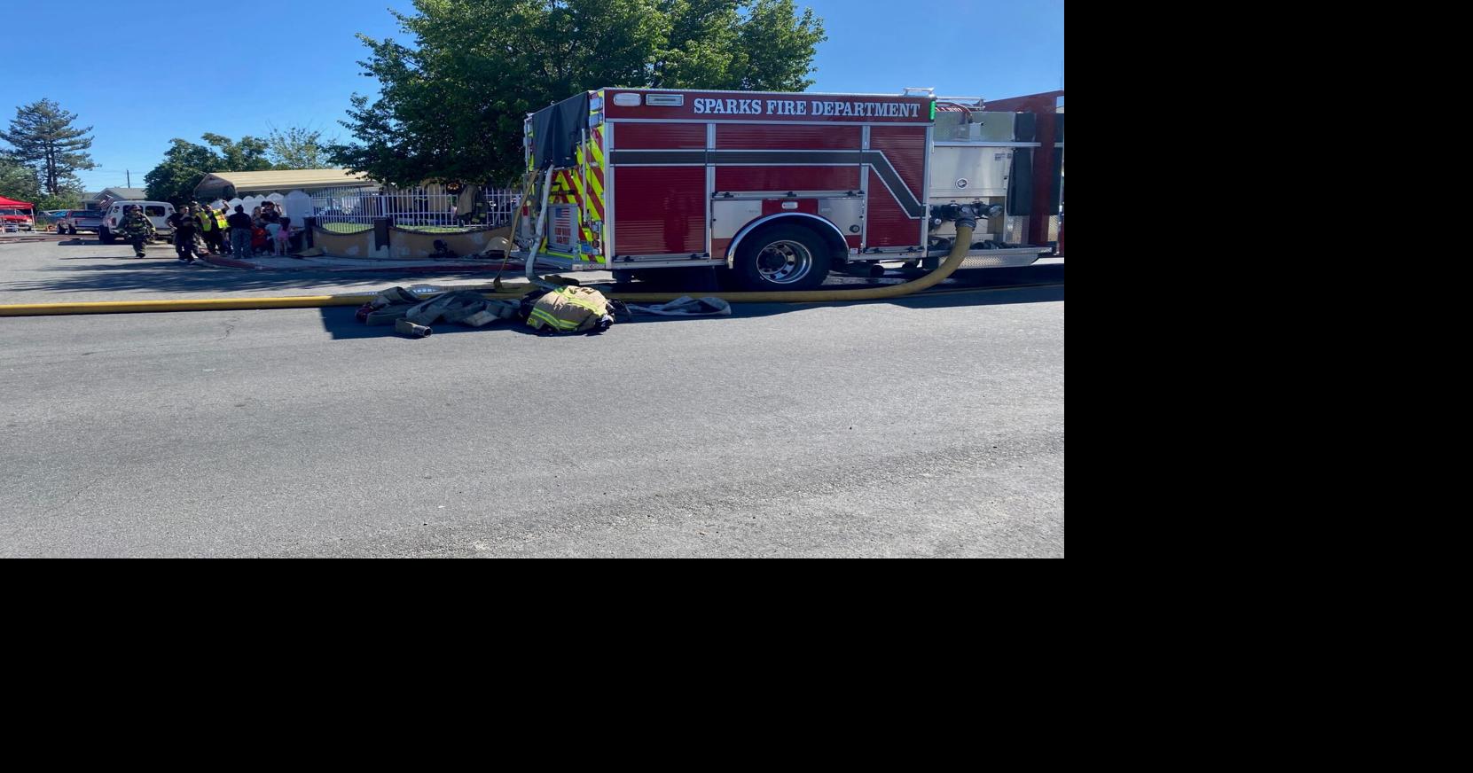 Fire crews put out house fire in Sparks, one firefighter injured ...