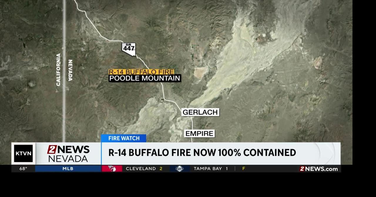 R-14 Buffalo Fire northwest of Gerlach now fully contained at 1,286 ...