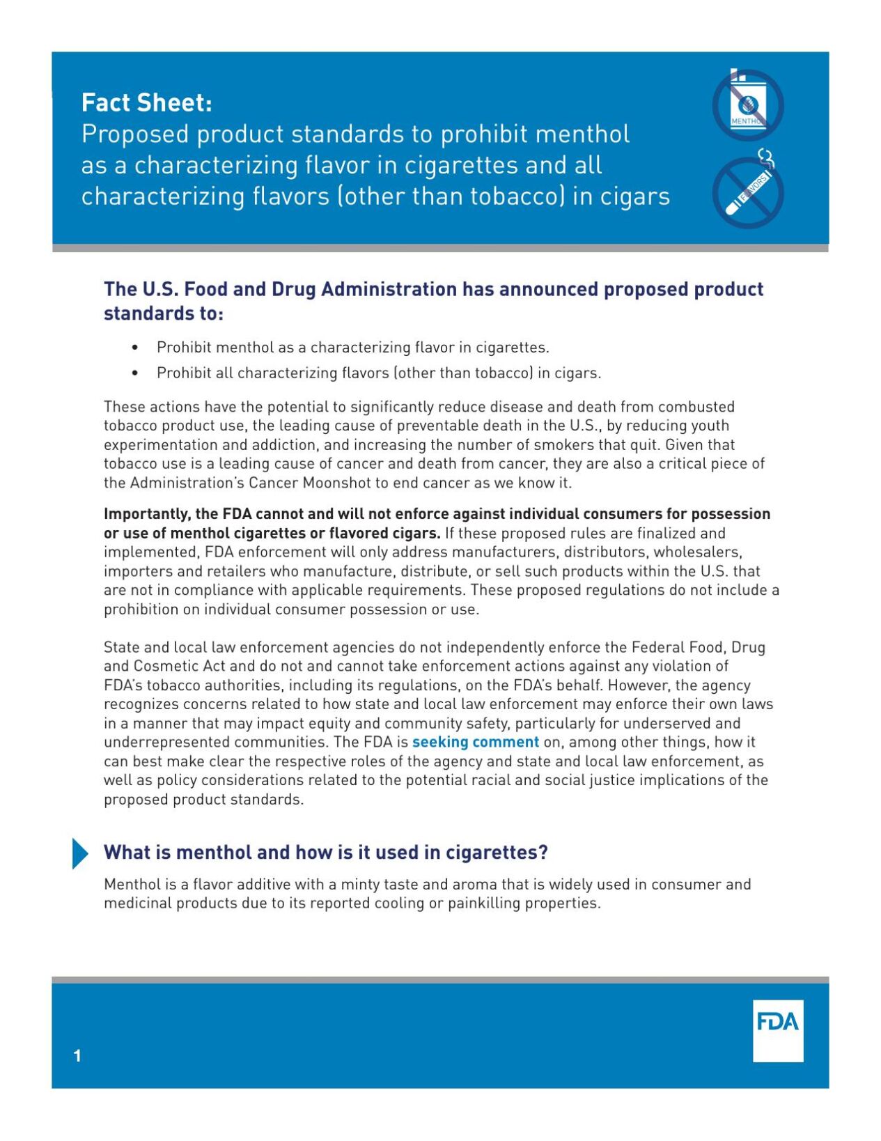 FDA Issues Plan to Ban Menthol in Cigarettes, Cigars | Features | 2news.com