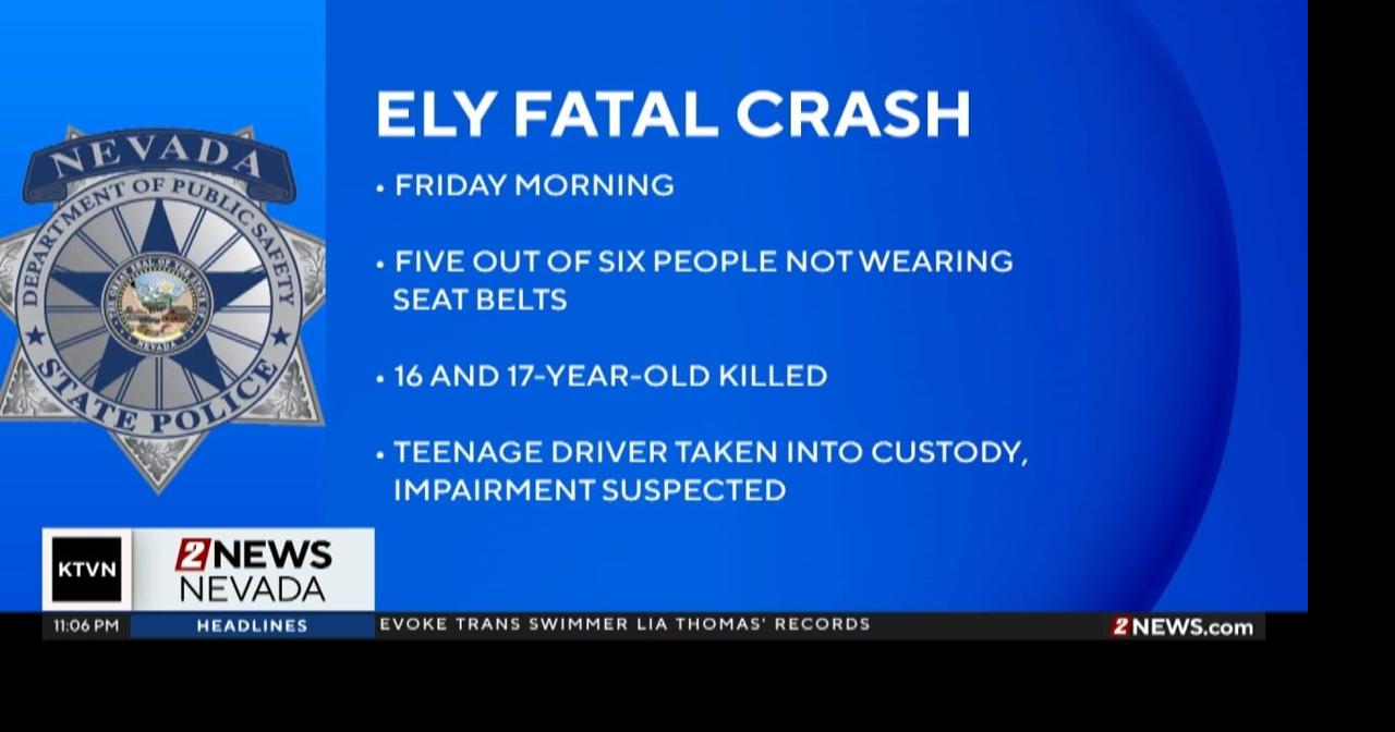 Two juveniles dead after fatal crash near Ely | Nevada News | 2news.com