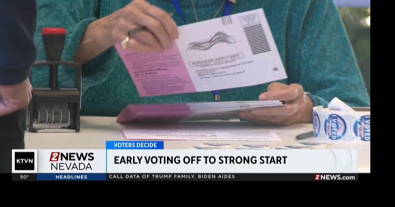 With a week until Election Day, early voting numbers are strong ...