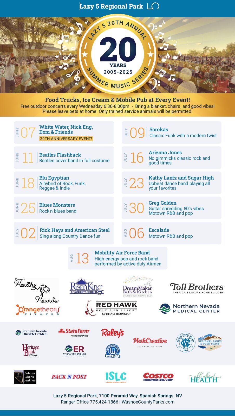 Lazy 5 Park Music Series marks 20 years with live performances, classic ...