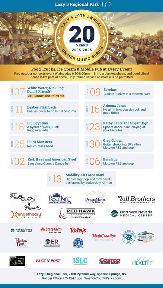 Lazy 5 Park Music Series marks 20 years with live performances, classic ...
