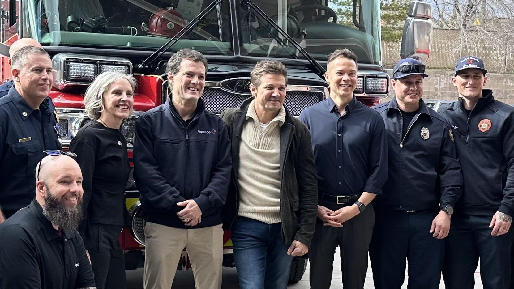 Actor Jeremy Renner visits local fire station | Local News | 2news.com