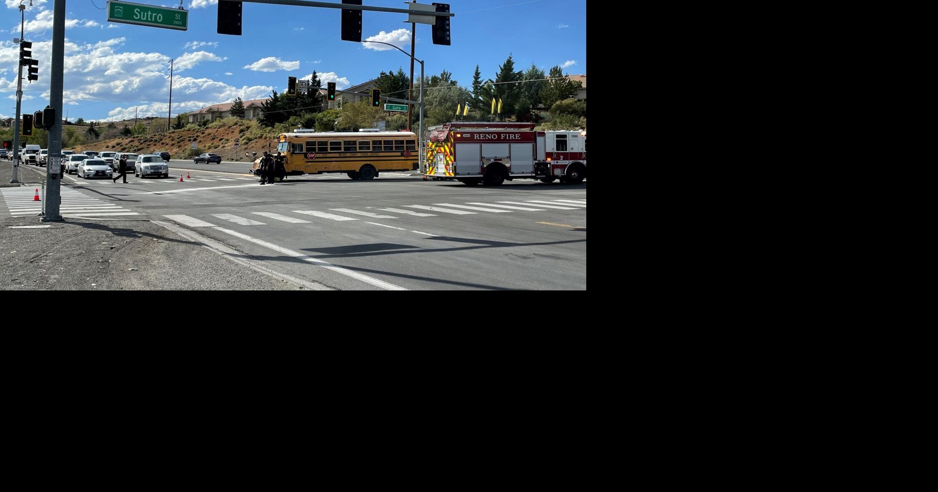 No injuries reported after car hits WCSD school bus in north Reno ...
