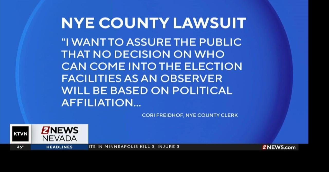 Nye County settles ACLU lawsuit regarding election observers | Local ...