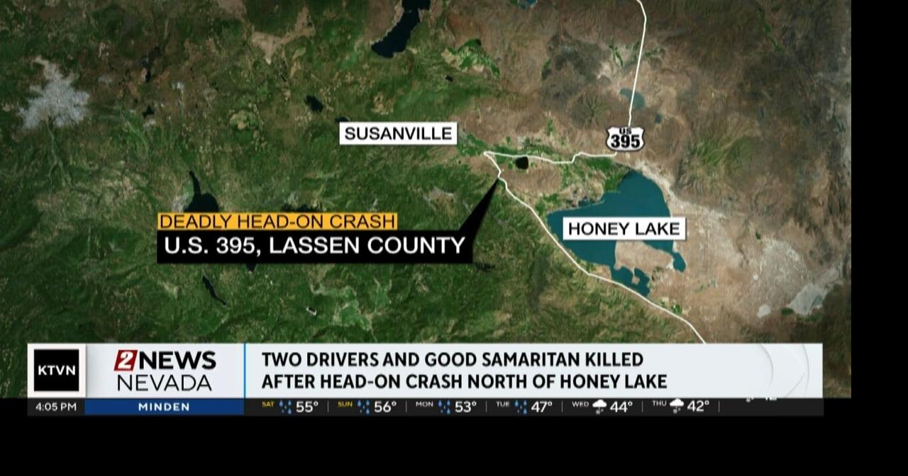 Head-on crash kills two drivers, good Samaritan on Highway 395 near ...