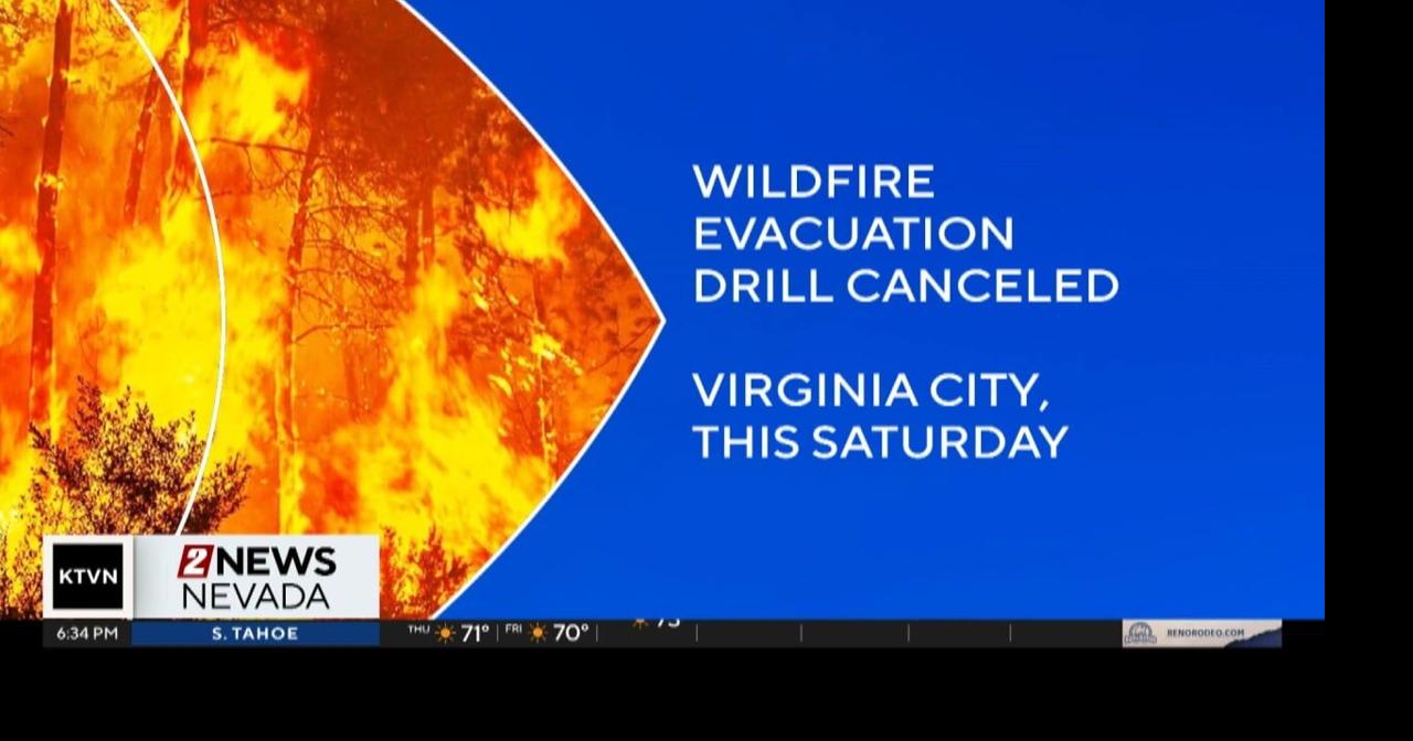 Portion of Storey County wildfire evacuation drill canceled | Fire ...