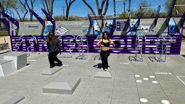 New Outdoor Fitness Court Opens in Sparks | Features | 2news.com