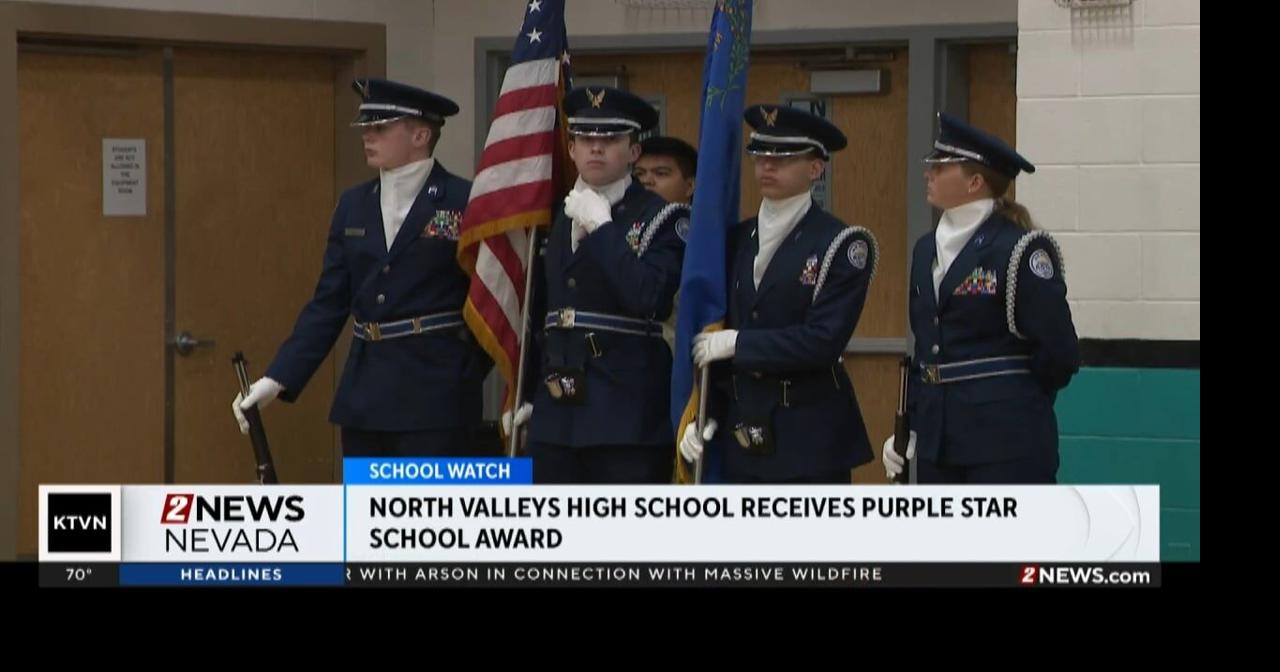 North Valleys High School gets Purple Star School Award | Local News ...