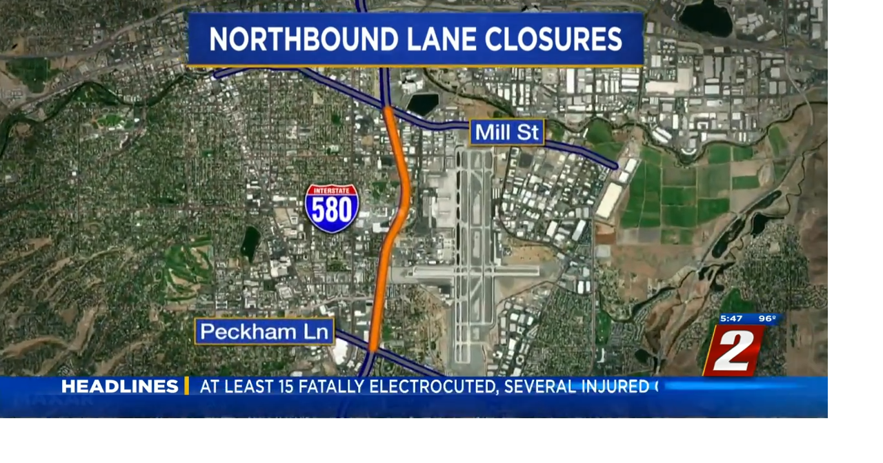 Lane and Ramp Closures on I-580 This Weekend | News | 2news.com