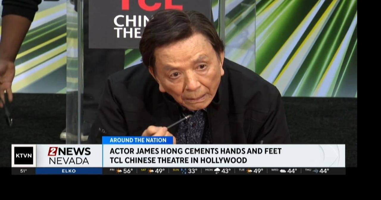 Actor James Hong Cemented in Front of the TCL Chinese Theater in ...